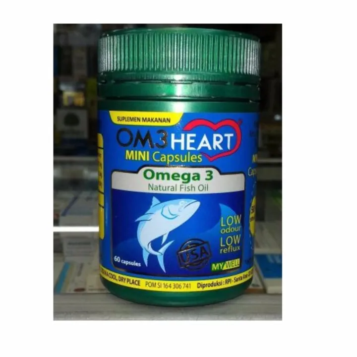 OM3 Heart 60's - Omega 3, Suplemen Jantung, Kesehatan Jantung, Cegah ...