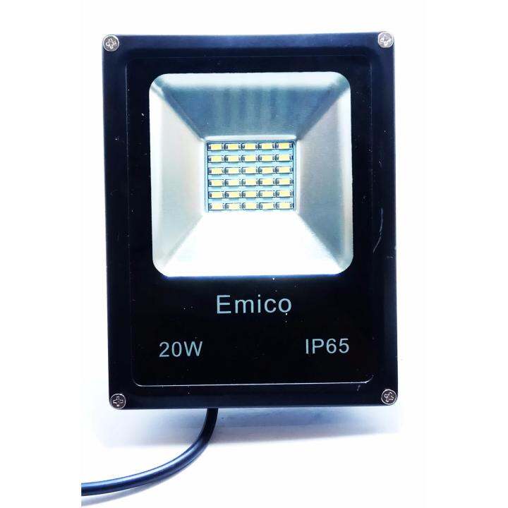 LAMPU SOROT LED 20 WATT PUTIH emico | Lazada Indonesia