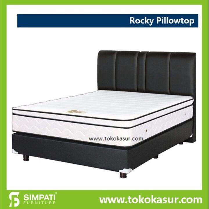 Spring Bed Gajah Rocky Pillowtop Set 100x200 | Lazada Indonesia