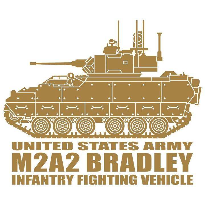 Bradley Infantry Fighting Vehicle Cutting Sticker | Lazada Indonesia