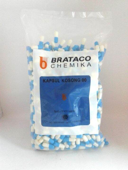 Kapsul Kosong Brataco Ukuran 00/ Cangkang Kapsul Kosong Isi 1000 ...