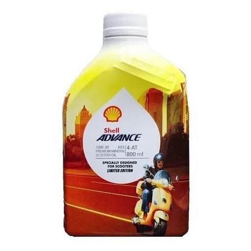 SHELL ADVANCE 4T AX5 SCOOTER 10W30 0.8L - OLI PREMIUM MINERAL 100% ...