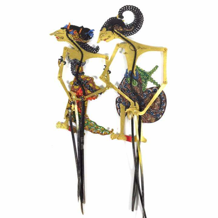 Miniatur Wayang Kulit Arjuna & Srikandi 17x7 cm | Lazada Indonesia