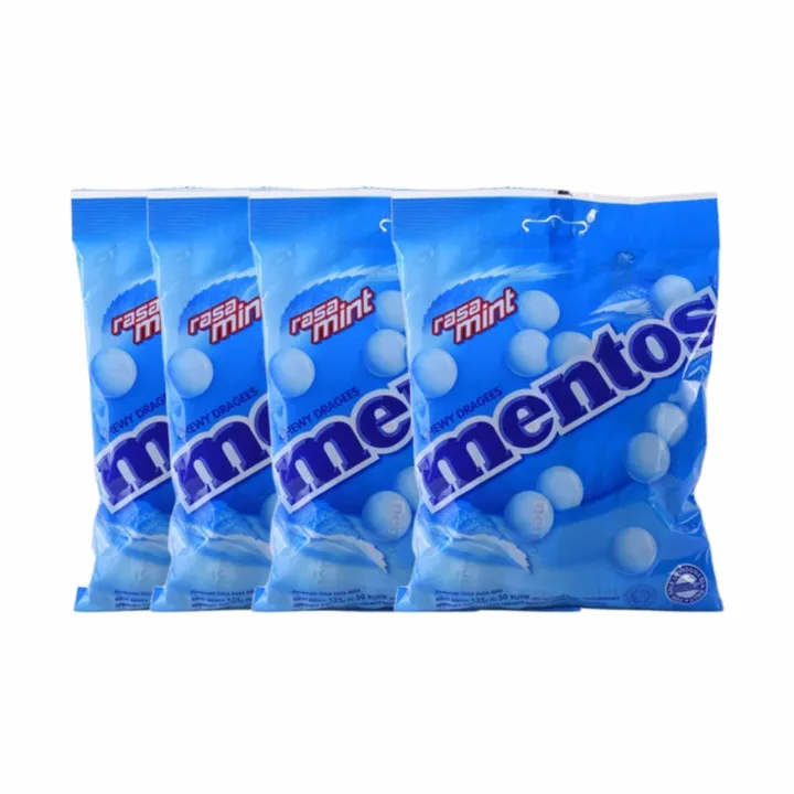 Mentos Mint - Halal [50 gram x 4 Pcs] | Lazada Indonesia
