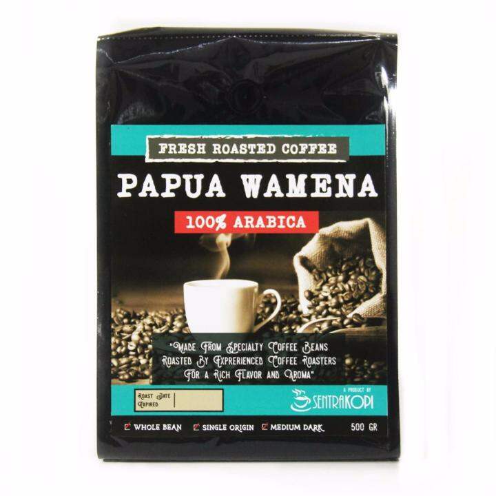 Sentra Kopi - Papua Wamena Arabica Arabika 500 Gram - Bubuk / Biji ...