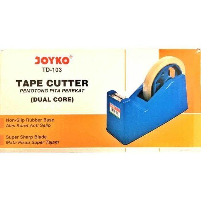 Tape Dispenser/ Cutter/ Tempat Isolasi Joyko TD-103 Dual Core | Lazada ...