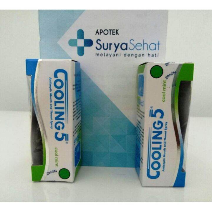 COOLING 5 Antiseptic Cool Mint untuk Radang Tenggorokan 15 ml | Lazada ...
