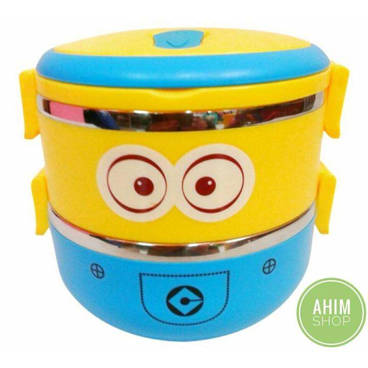 Rantang 2 Susun 1400 ml Lunch Box Stainless Steel Sesuai Gambar ...