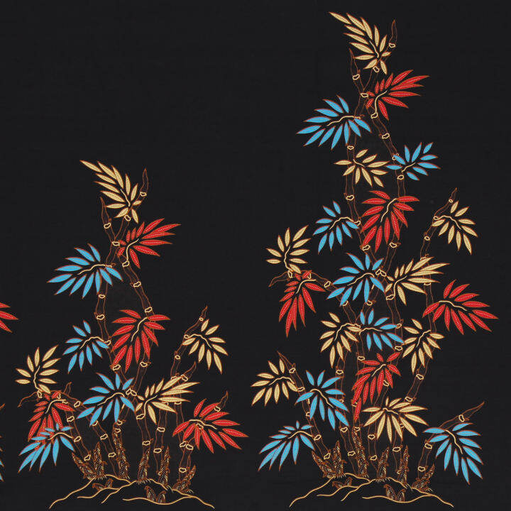 kain batik - Motif Unik Batik Bambu Kombinasi Warna (Biru, Merah Muda ...