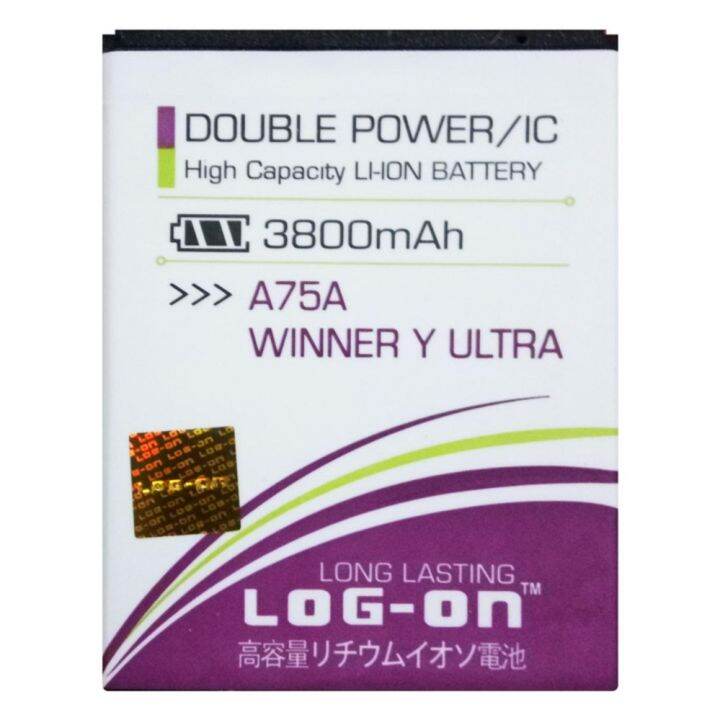 Log On Baterai Evercoss A75A - Double Power Battery - 3800 mAh | Lazada Indonesia