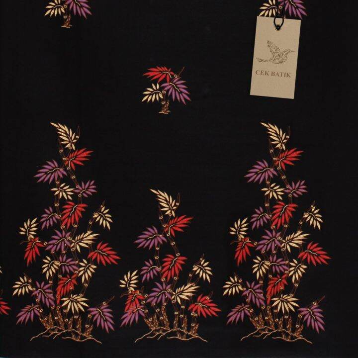 kain batik - Motif Unik Batik Bambu Kombinasi Warna (Merah Muda, Ungu ...