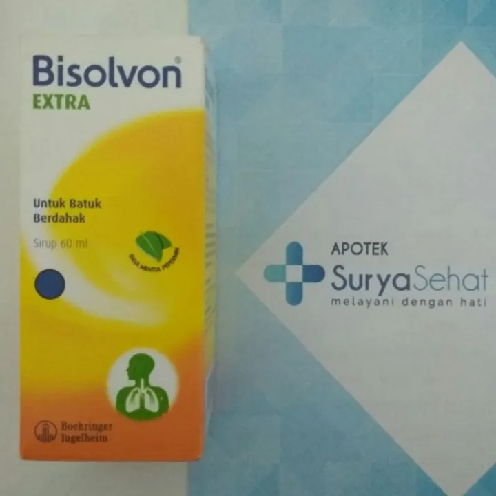 BISOLVON EXTRA Obat Batuk Pengencer Dahak 60 ml (Rasa Menthol ...