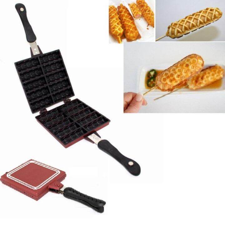 Cetakan STICK WAFFLE / WAFFLE STIK HOT DOG Membuat Waffle Dengan Tusuk ...