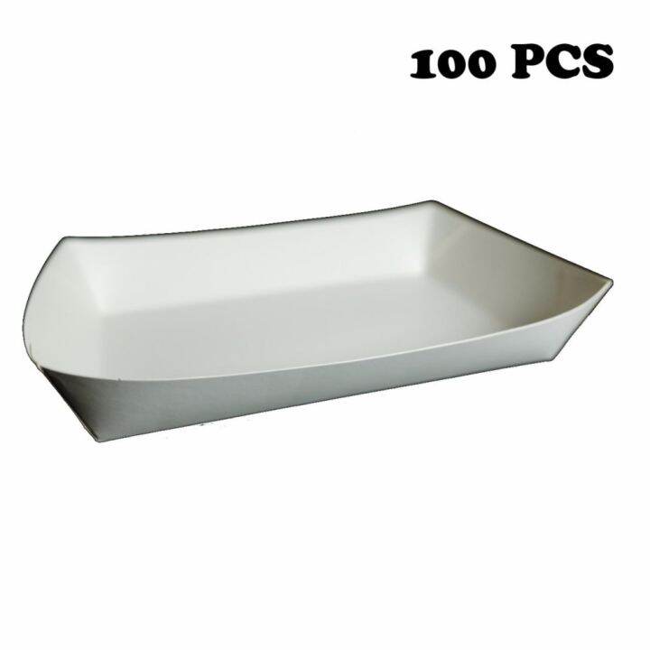 Food Paper Tray Putih Polos - Paper Box Fried Chicken - Isi 100pcs ...