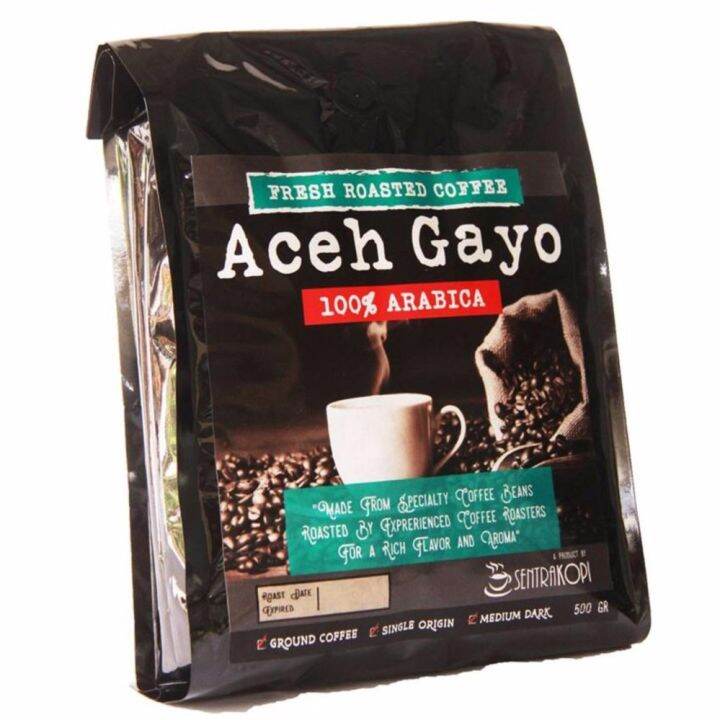 Sentra Kopi - Aceh Gayo Arabica Arabika 500 Gram - Bubuk / Biji ...