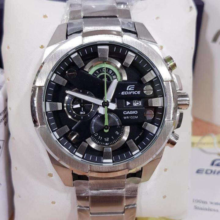 Jam Tangan Casio Edifice EFR 540D - 1A2VUDF Stainless Silver Dial Black ...