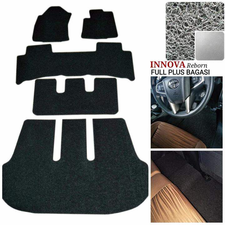 Karpet Mobil Innova Reborn Full Plus Bagasi - Warna Abu Abu | Lazada ...
