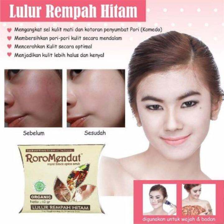 Roro Mendut Masker Wajah Rempah Hitam 4 Pcs | Lazada Indonesia