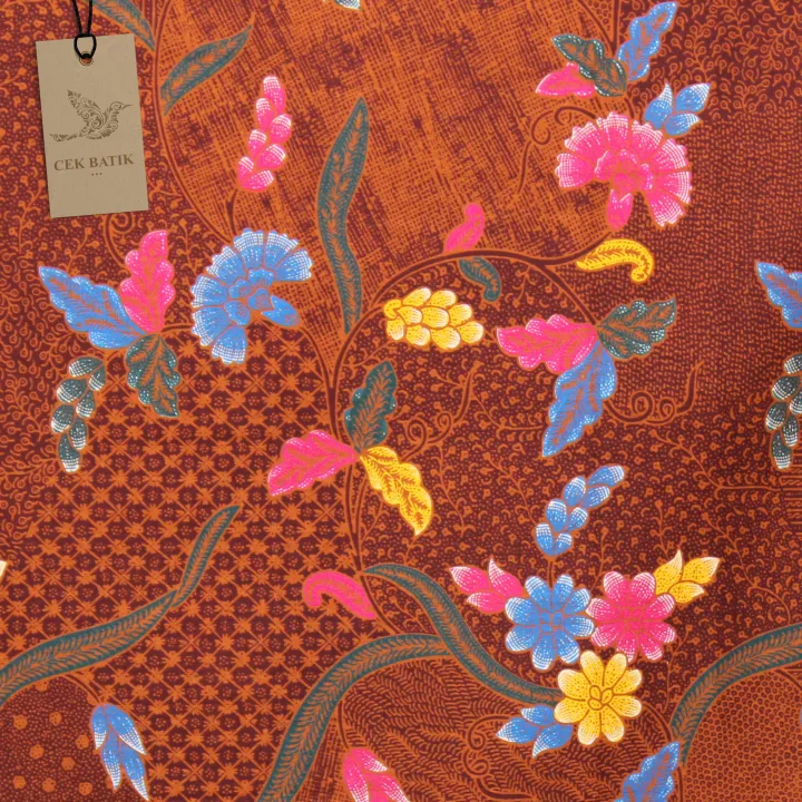 kain batik - Motif Unik Bunga Jawa Warna ( BiruTosca, Merah Muda ...