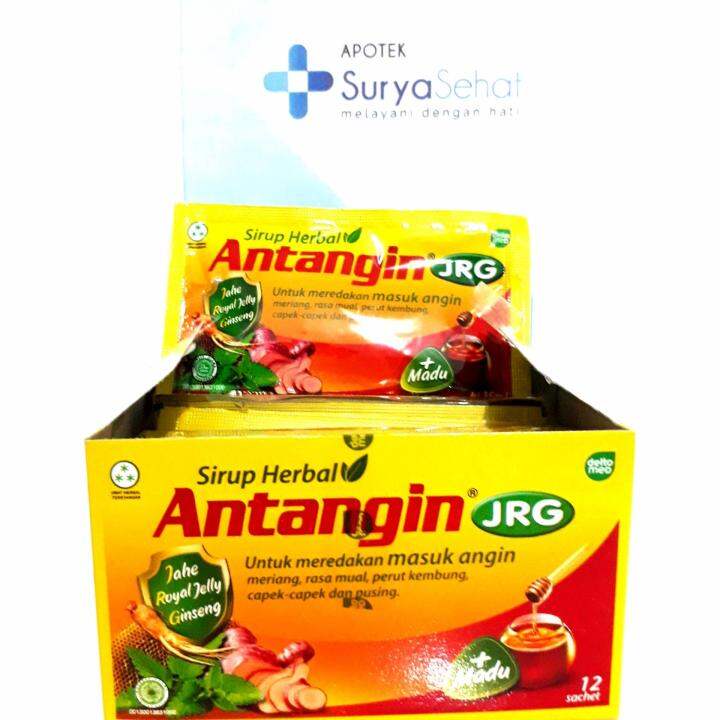 ANTANGIN JRG 15 ml (6 sachet) Sirup herbal Jahe Royal Jelly Ginseng ...