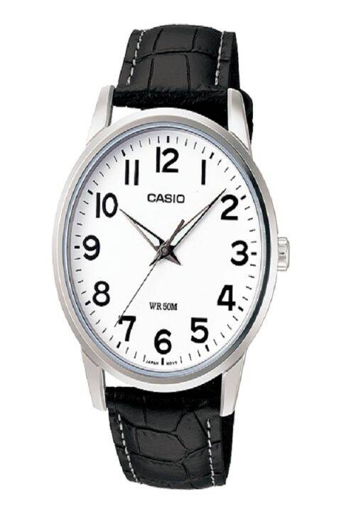 Casio Analog Jam Tangan Pria - Putih - Strap Kulit - MTP-1303L-7B ...