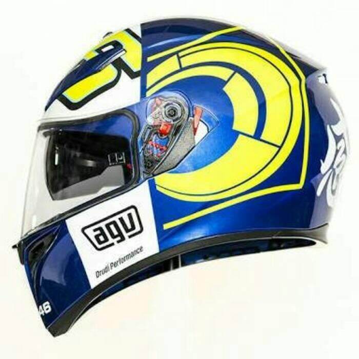 Helm Motor Full Face Fullface AGV K3 Sv Rossi Vr46 Winter ORI Premium ...