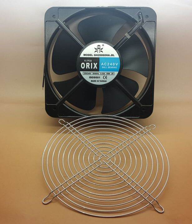 Kipas Fan panel ORIX AC 220V 20x20 cm with Ball Bearing Made TAIWAN ...