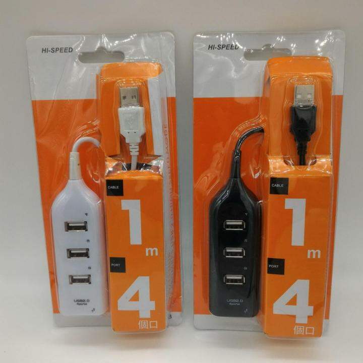 Usb HUB Model Colokan Listrik 1 meter (Putih/Hitam) | Lazada Indonesia