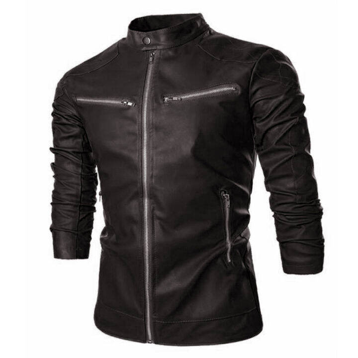 Jaket Kulit - Leather Jacket Model Bikers - Hitam | Lazada Indonesia