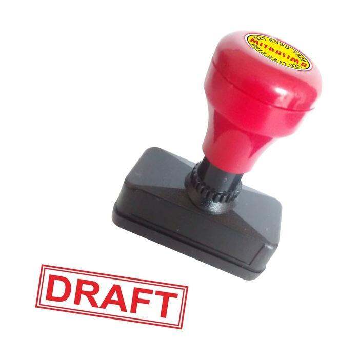 Stempel DRAFT Warna Otomatis | Lazada Indonesia