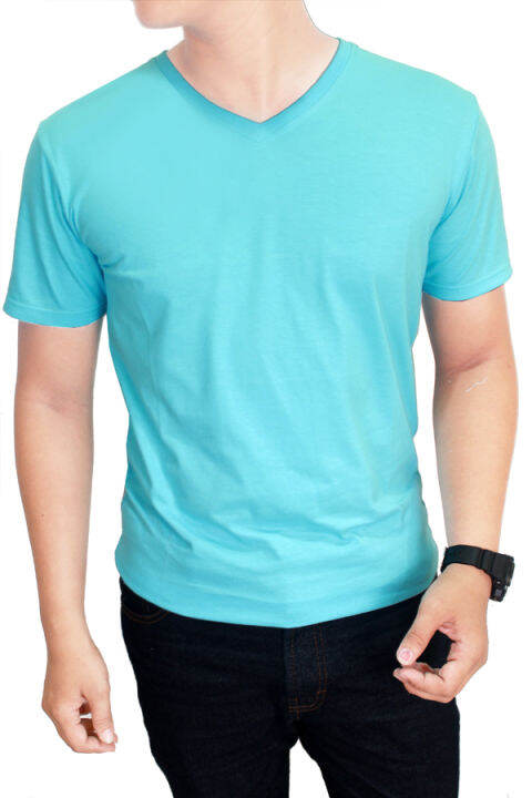 Kaos Polos Pendek Pria V-Neck - Turkish Muda | Lazada Indonesia