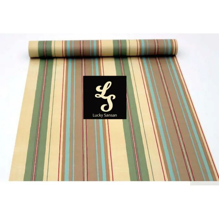 S020 wallpaper sticker garis-garis coklat minimalis wallpaper dinding ...