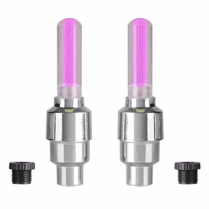2 Buah Lampu Ban Tutup Pentil LED - Pink | Lazada Indonesia