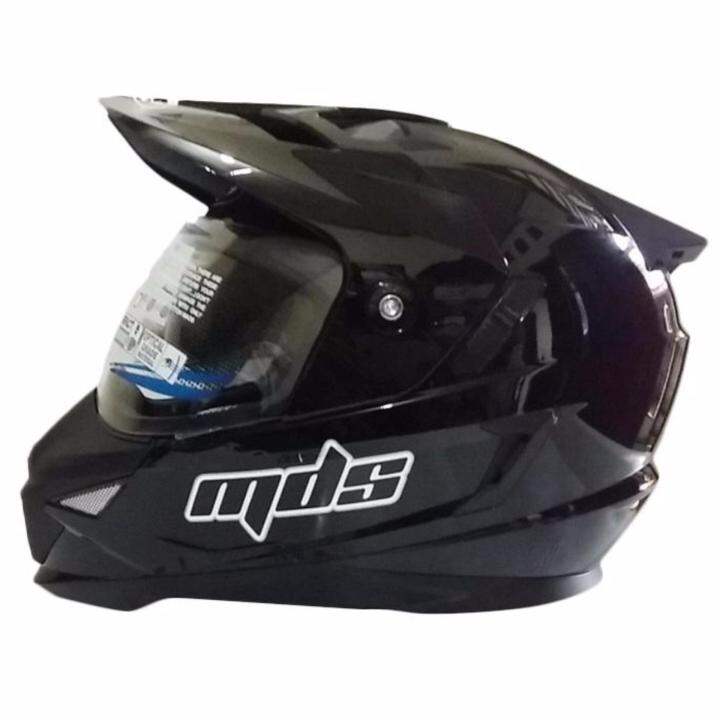 MDS Helm Full Face Motor Cross MDS Super Pro Supermoto Double Visor ...