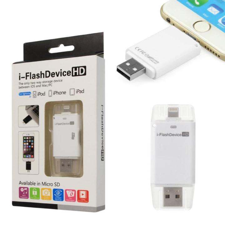 External Storage for Iphone i-FlashDrive USB External Microsd TF Card ...