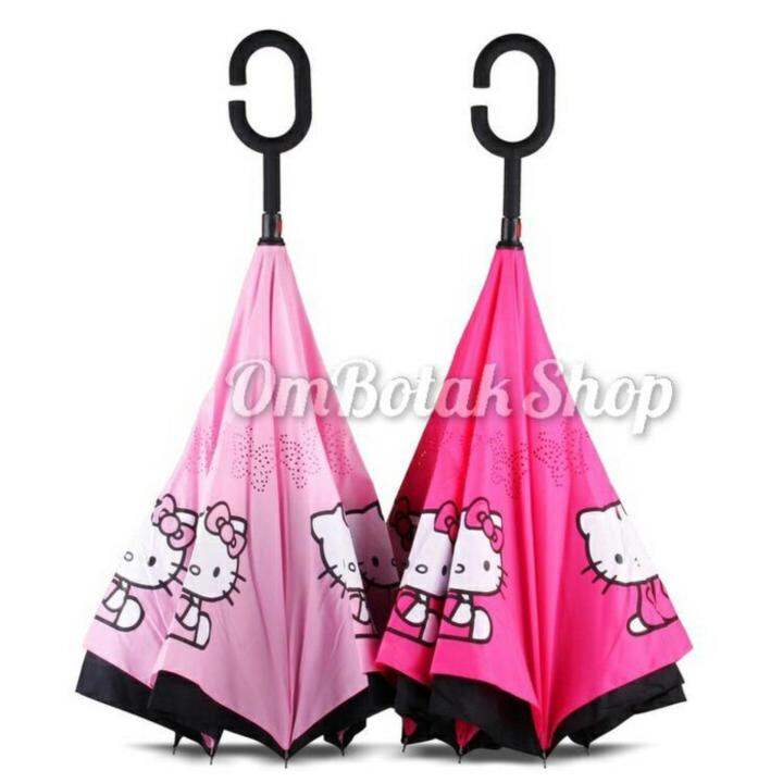 Payung Terbalik Hello Kitty Karakter Sanrio. Reverse Inverted Umbrella ...