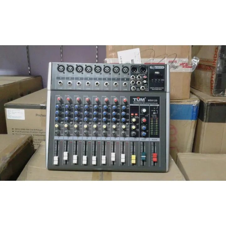 power mixer 8 channel tum MS 812D 8channel tum ms812 d | Lazada Indonesia
