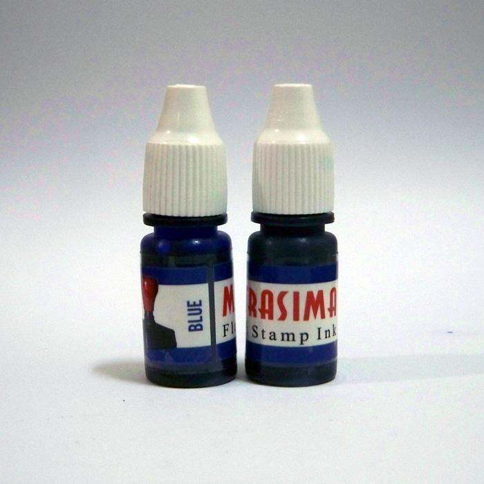 Tinta Stempel Flash Warna Biru | Lazada Indonesia