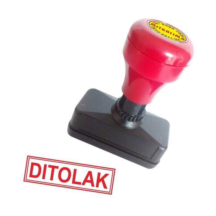 Stempel DITOLAK Warna Otomatis | Lazada Indonesia