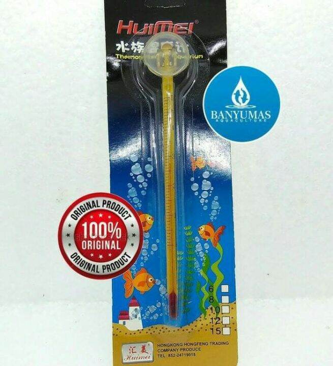 Thermometer Aquarium Suhu Air Ikan Hias Grosir Murah Termometer Kaca ...
