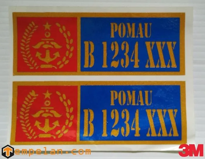 SIGN PLAT POLISI MILITER TNI - AU ' POM AU ' (BY REQUEST) | Lazada ...
