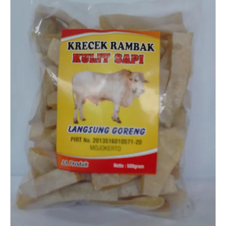 Dorokdok sapi / kerupuk kulit sapi mentah siap goreng / Rambak sapi ...