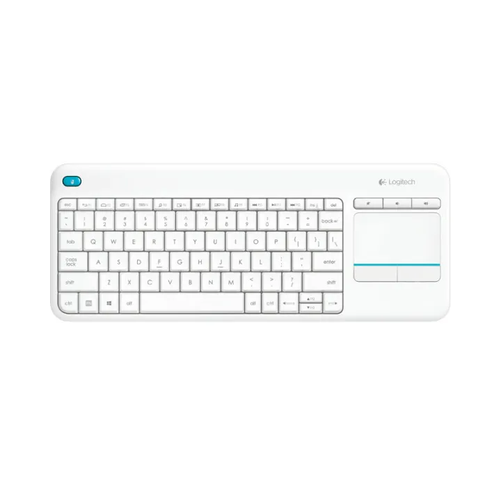 Logitech K400 Plus Wireless Touch Keyboard - Putih | Lazada Indonesia