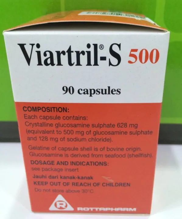 Viartril-S 500mg 90's Capsules | Lazada