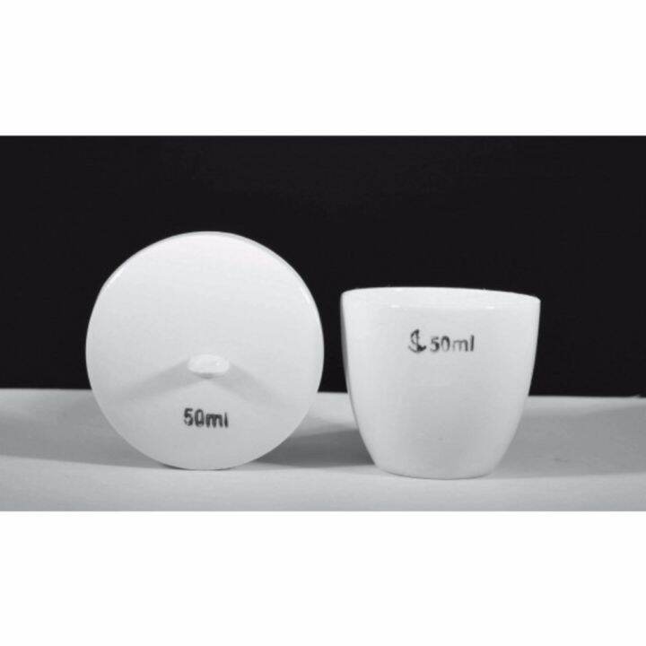 [Ready Stock] NICE® Porcelain Crucible with Lid Medium Form Medium Wall 15ml | Lazada