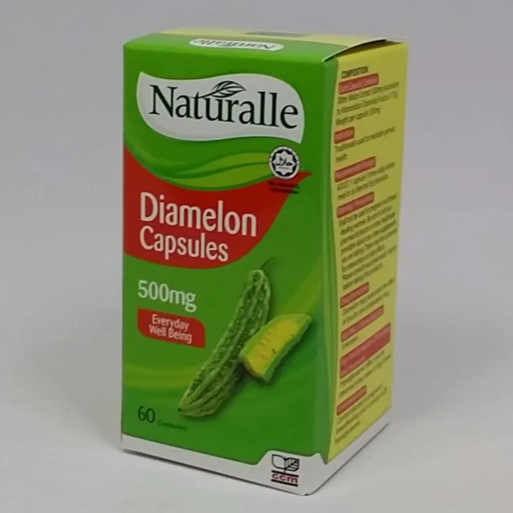 Naturalle Diamelon 500mg Capsules 60's (Bitter Melon Bitter Gourd ...