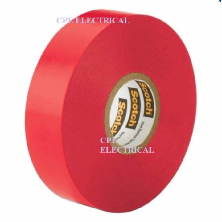 3M Scotch 35 Vinyl Electrical Tape RED | Lazada