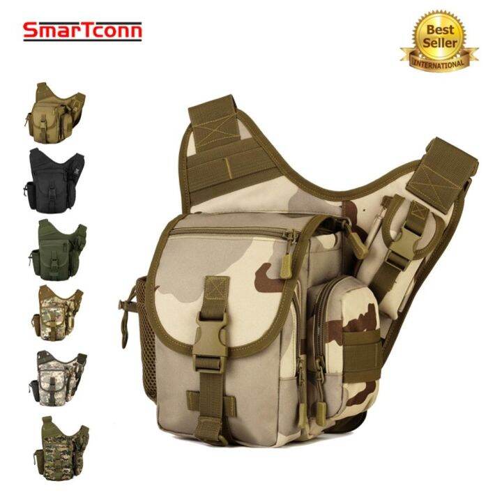 SmarTconn ทหารยุทธวิธีกระเป๋าสะพาย, ระบบ MOLLE Multi - Layered กันน้ำการพักผ่อนกลางแจ้งสาย ...