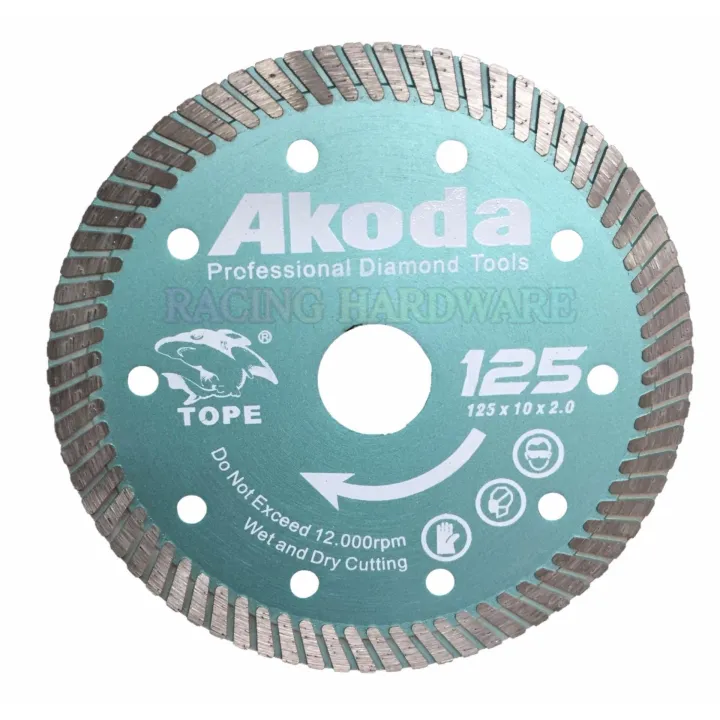 5" T125G AKODA DIAMOND CUTTING DISC (125 x 10 x 2.0) | Lazada