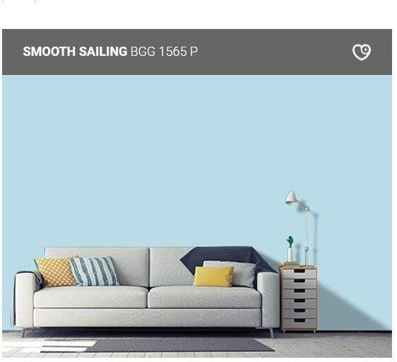 Nippon Paint Satin Glo Premium 2 Colors - SMOOTH SAILINGBGG 1565 P - 1L ...